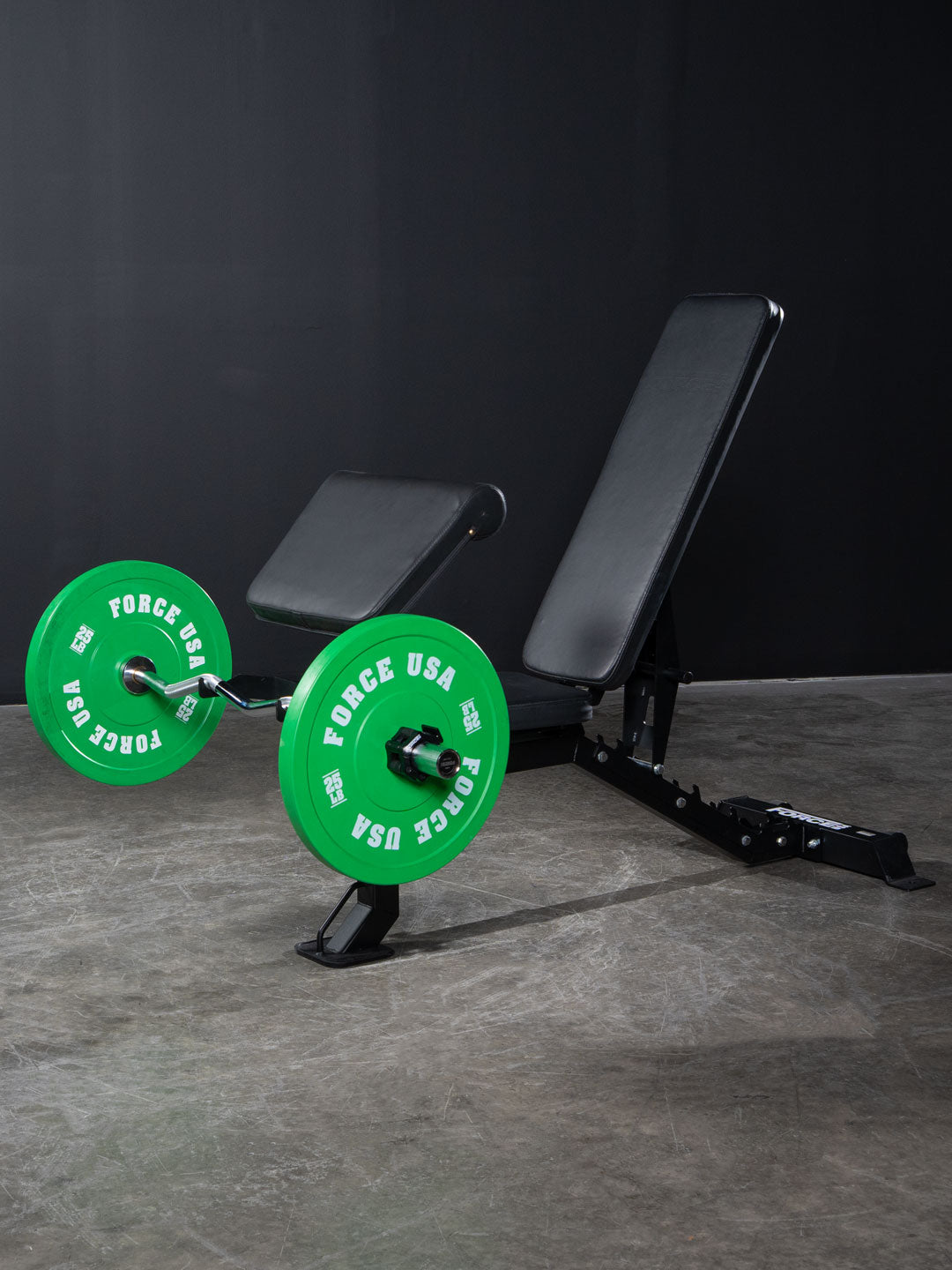 Force USA MyBench + Leg Developer + Preacher Curl